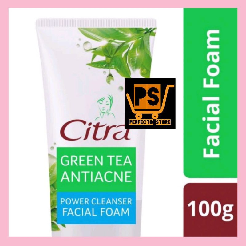 Jual Citra Anti Acne Green Tea facial Foam 100g | Shopee Indonesia