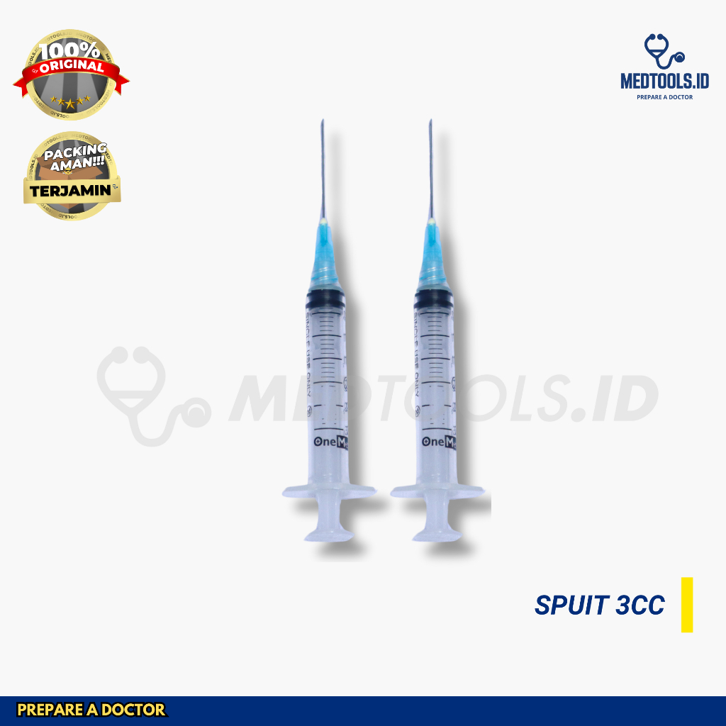 Jual Spuit 3 CC / Syringe 3cc / Alat Suntik 3ml Satuan | Shopee Indonesia