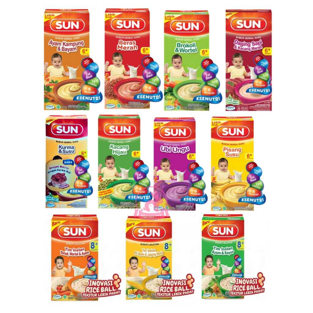 Jual SUN BUBUR BAYI BUBUR FORTIF MPASI | Shopee Indonesia