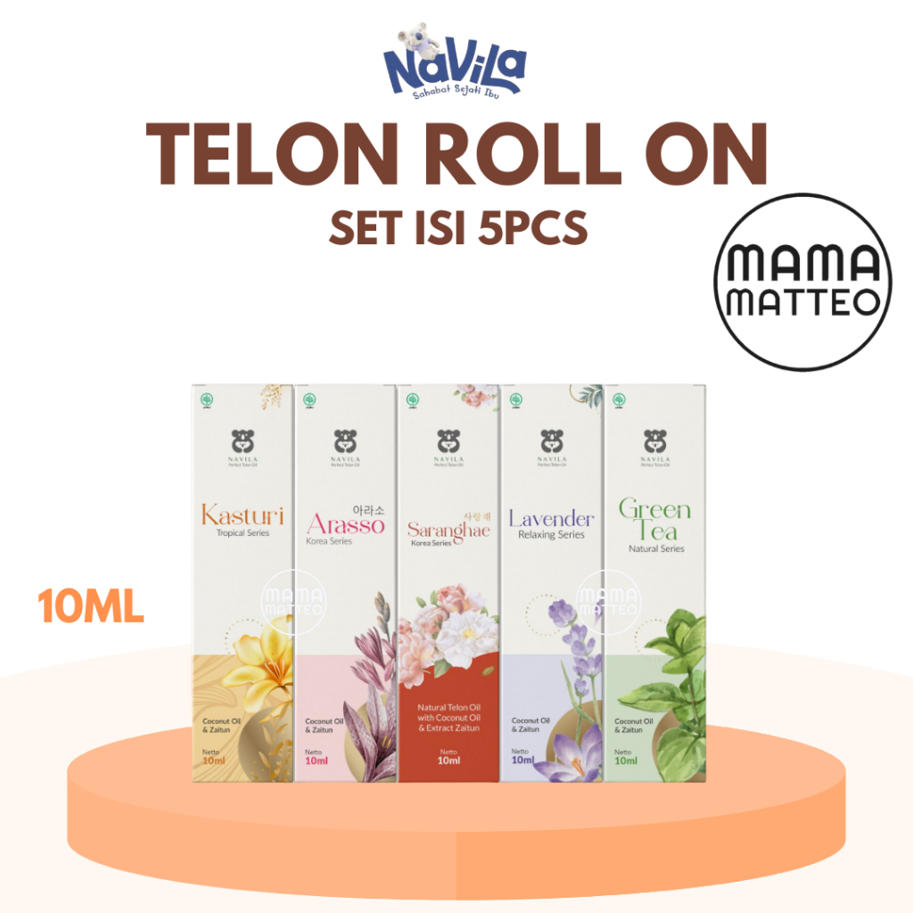 Jual NAVILA Minyak Telon Roll On 10ml 1 Paket isi 5pcs / Telon Oil ...