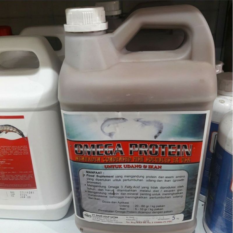 Jual Probiotik OMEGA PROTEIN ikan dan udang 1LITER | Shopee Indonesia