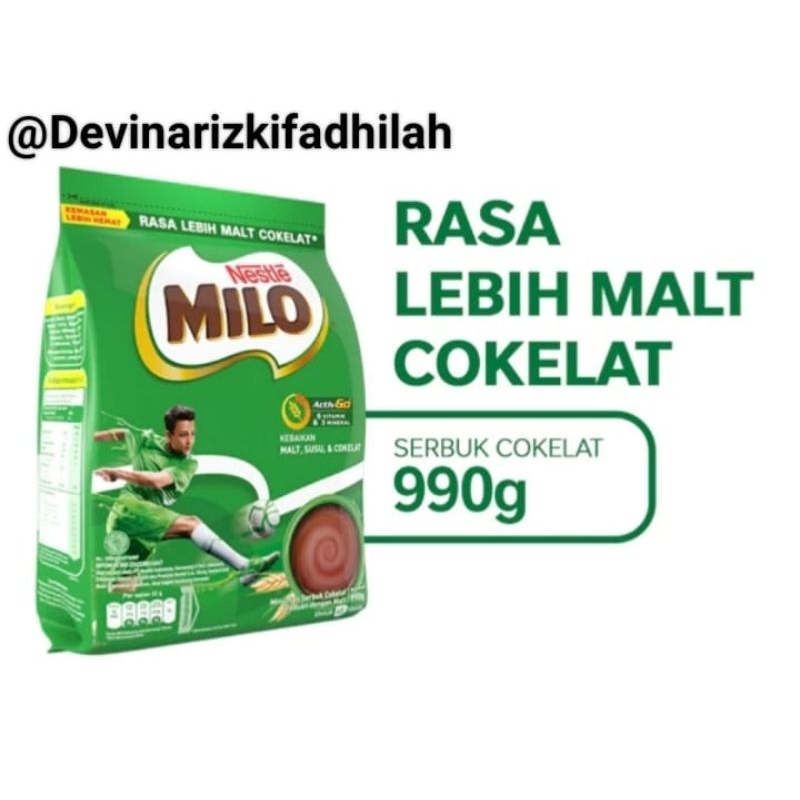 Jual Milo 3 in 1 dan Activ Go 990g, Exp 2026 | Shopee Indonesia