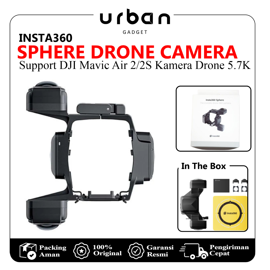 Jual Insta360 Sphere Invisible Drone 360 Camera 5.7K Drone | Shopee ...