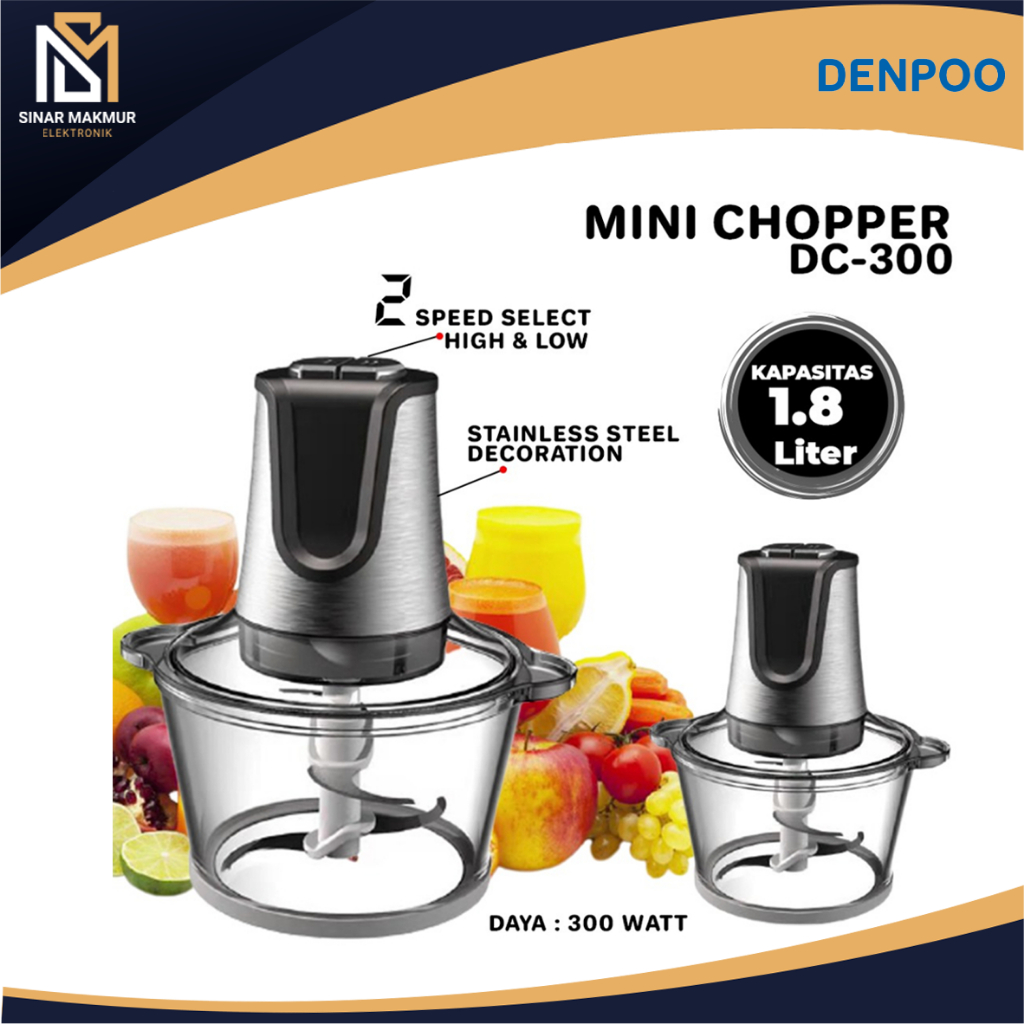 Jual Mini Chopper DC 300 MEREK DENPOO | Shopee Indonesia