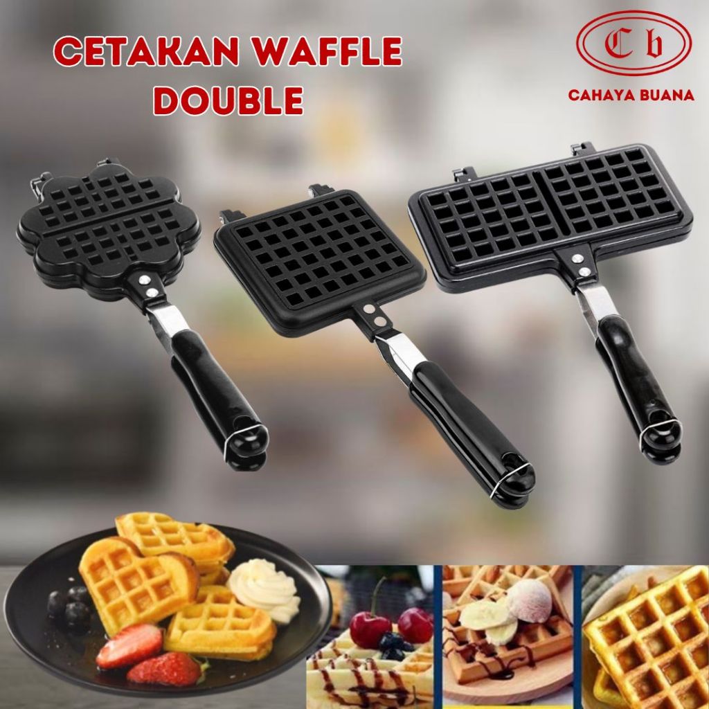 Jual Cetakan Waffle Maker GM Flower wafel cake pan 2174 loyang cetakan ...