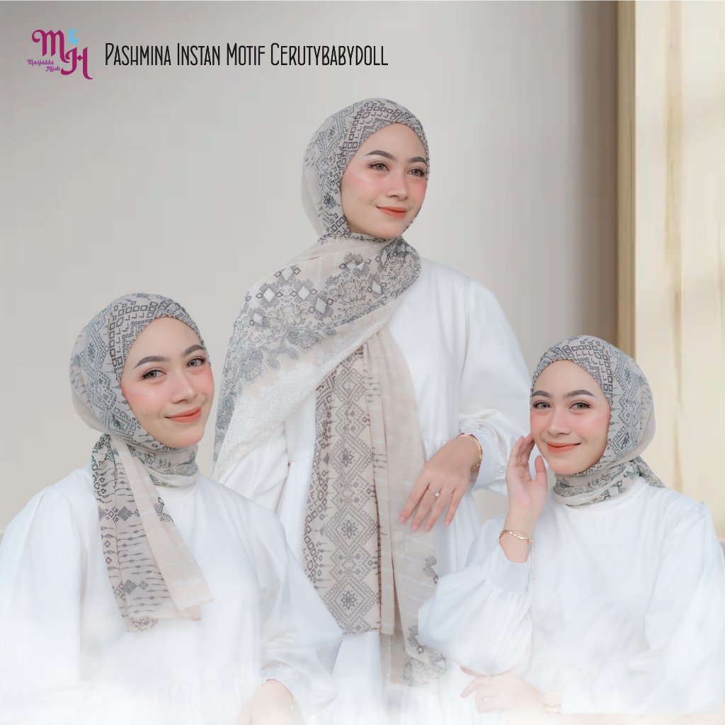Jual PASHMINA INSTAN MOTIF CERUTYBABYDOLL | Shopee Indonesia