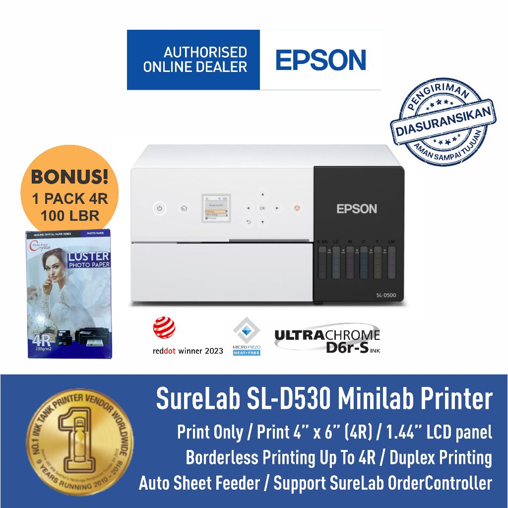 Jual Printer EPSON SURELAB SL D530 SL-D530 SLD530 MiniLab Duplex 4R ...