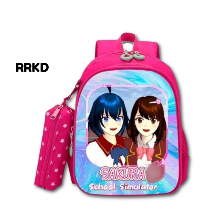 Jual Tas Sekolah Anak Perempuan SD TK Sakura School simulator Game Karakter Ransel | Shopee ...