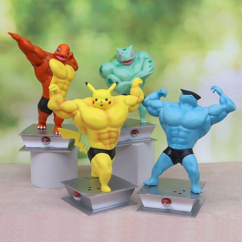 Jual Action Figure, Figuran Pokemon Berotot / Muscle Pokemon, Pikachu ...