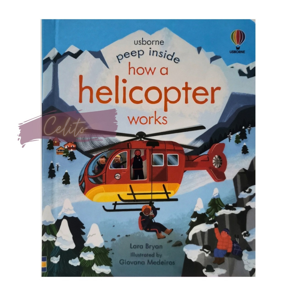 Jual [Celito] Usborn3 Peep Inside - How A Helicopter Works - Buku ...