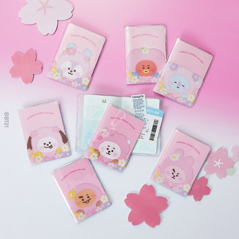 Jual OFFICIAL BT21 SPRING DAYS PASSPORT COVER 2024 | Shopee Indonesia