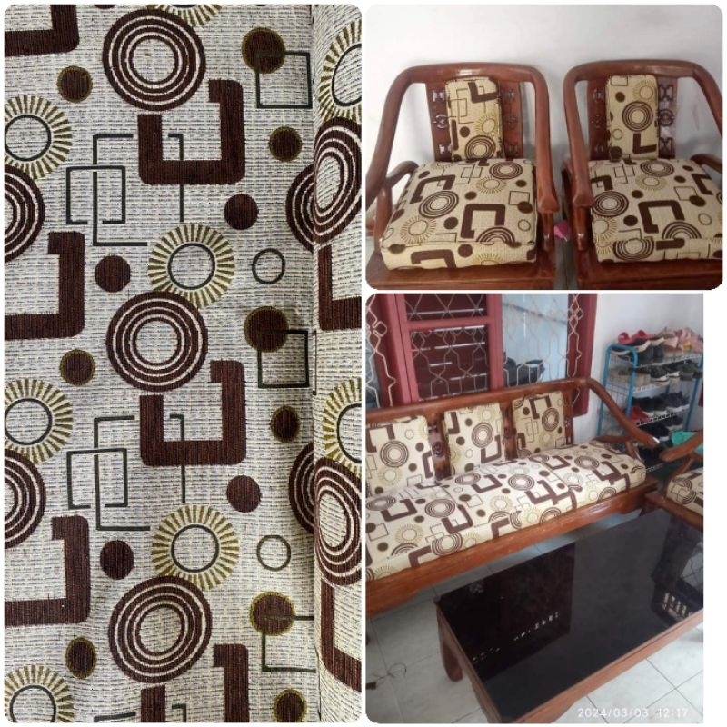 Jual Kain Sofa Minimalis / Kain Chenil Kursi Sofa / Bahan Sarung Sofa ...