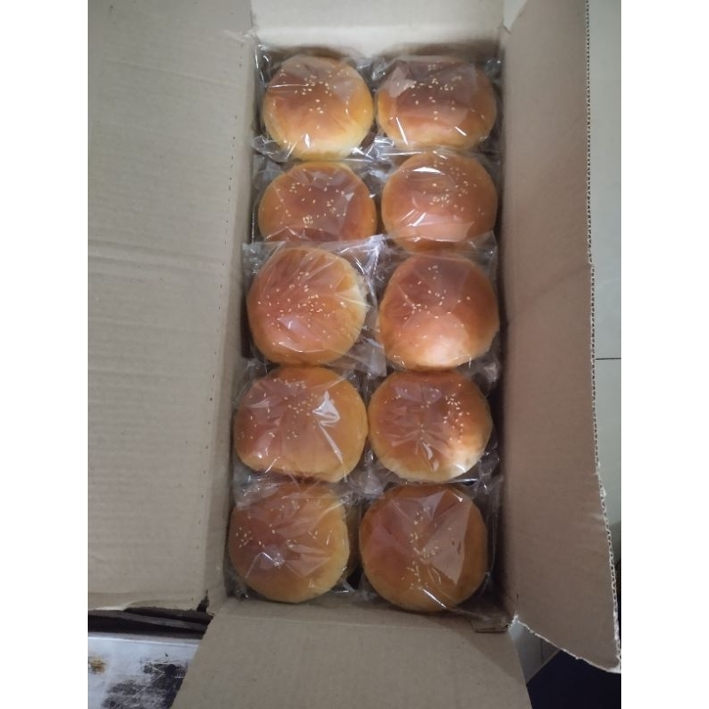 Jual Roti burger cukup besar 8cm isi 100pcs(pesan pagi di kirim sore ...