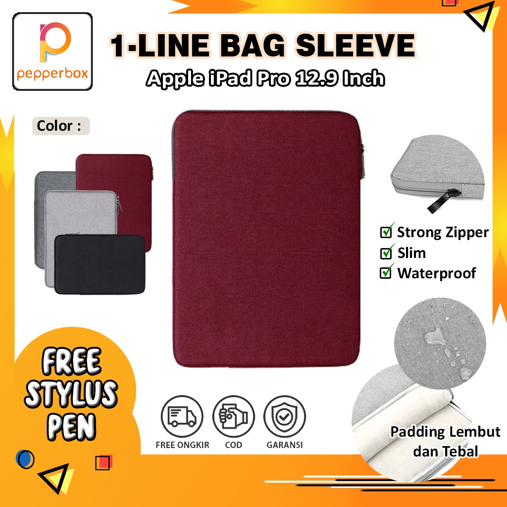 Jual Tas Sleeve iPad Pro 12.9 - Pro 13 - Air 13 Inch M2 M4 2024 13 Inch ...