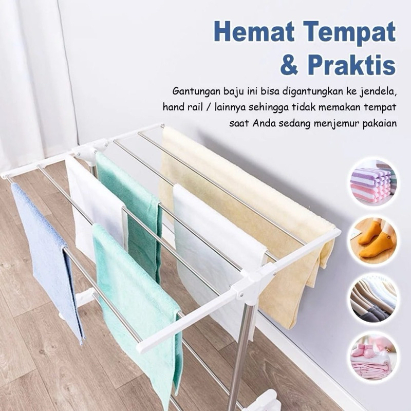 Jual JEMURAN HANDUK/KAIN PEL,JEMURAN BAJU,JEMURAN PRAKTIS,JEMURAN KAIN ...
