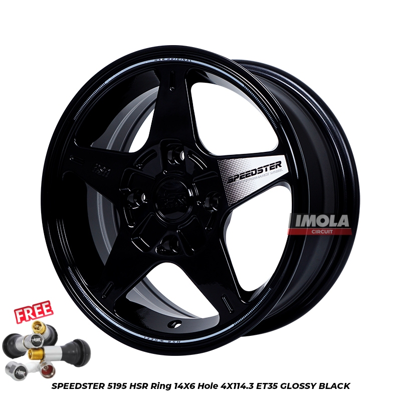 Jual Velg Mobil R14 HSR SPEEDSTER 5195 Velg Ring 14 PCD 4X114,3 Avanza ...
