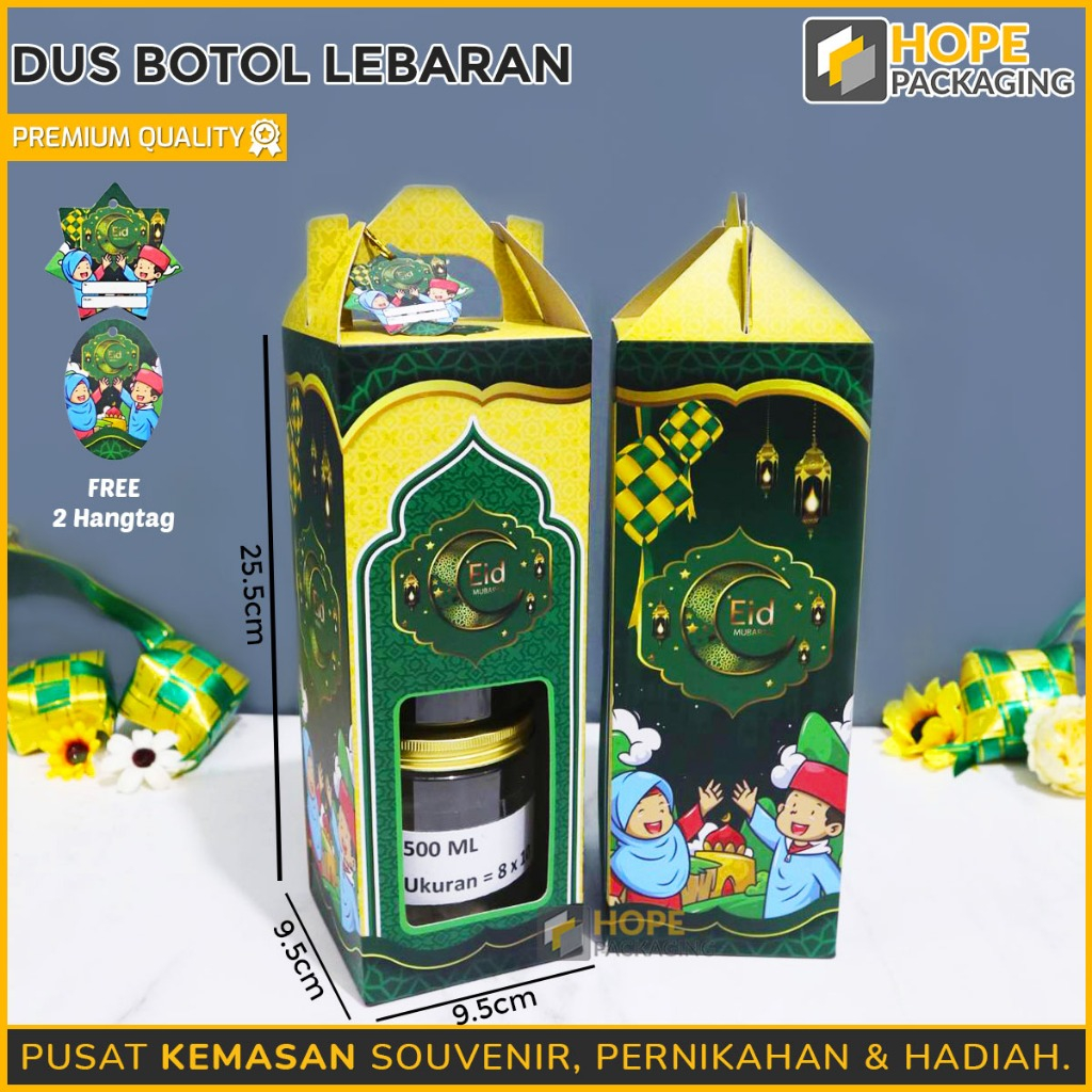Jual Paper Bag Botol Edisi Idul Fitri/lebaran / Tas Botol / Paper Bag ...