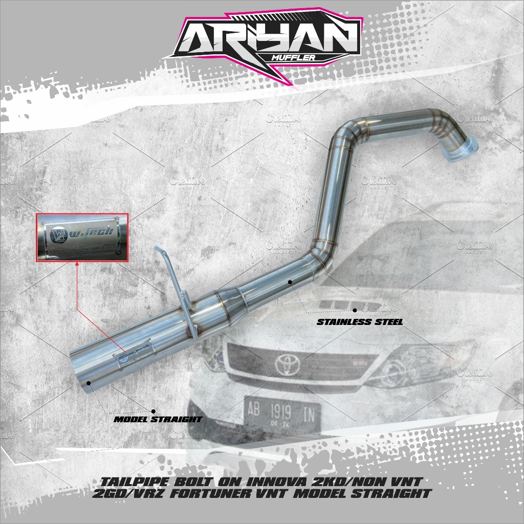 Jual Tailpipe Innova Diesel 2KD NOn VNT Innova Reborn 2GD VRZ Fortuner ...