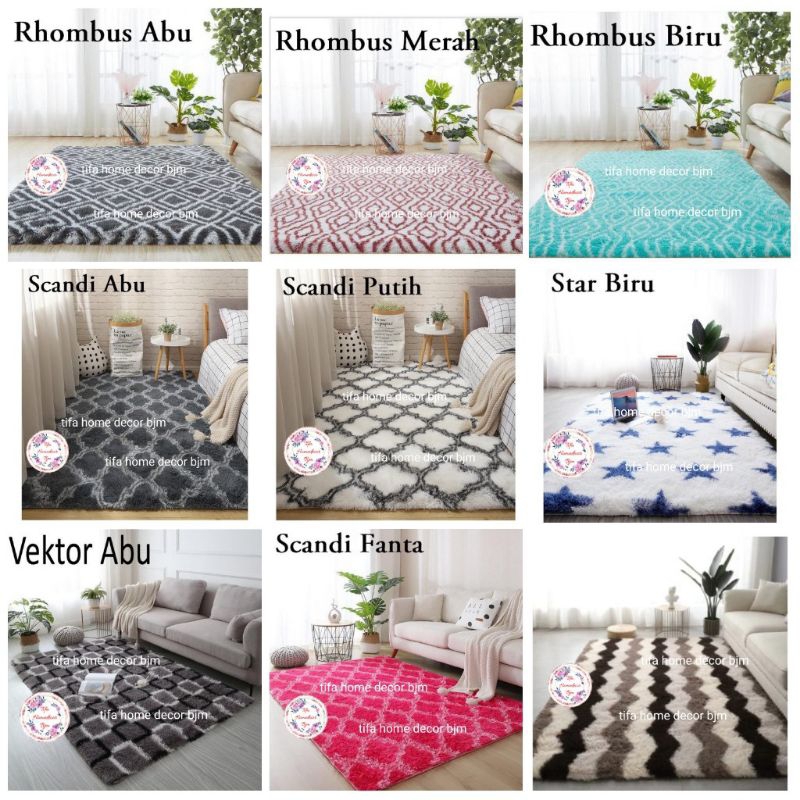 Jual KARPET BULU MOTIF TERBARU SURFUR UK 90CM X 150CM | Shopee Indonesia