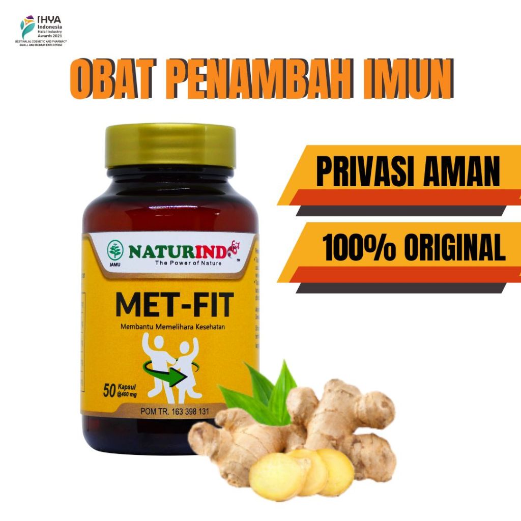 Jual Obat Flu sistem imun Jamu Herbal Met-Fit Naturindo untuk membantu ...