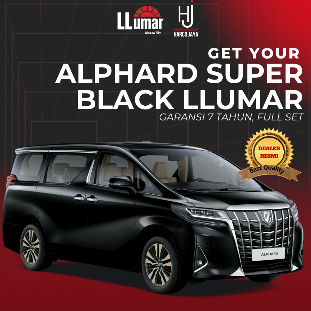 Jual KACA FILM LLUMAR SUPERBLACK SERIES BAGIAN DEPAN ALPHARD | Shopee ...