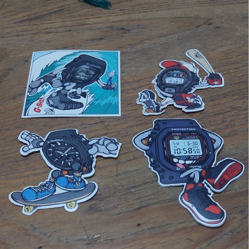 Jual Sticker G-Shock Character Set (4pcs) | Shopee Indonesia