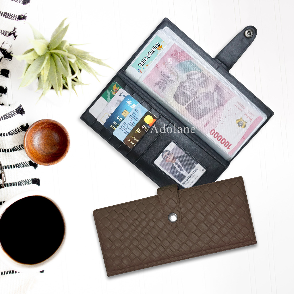 Jual ADOLANE 086 DOMPET KANCING PANJANG TIKAR / DOMPET KEUANGAN PANJANG ...
