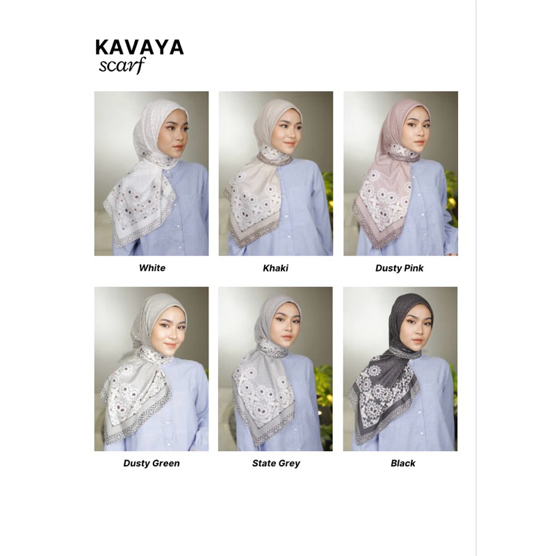 Jual Zoya KAVAYA Scarf - Kerudung Hijab Segiempat Motif With Pouch ...