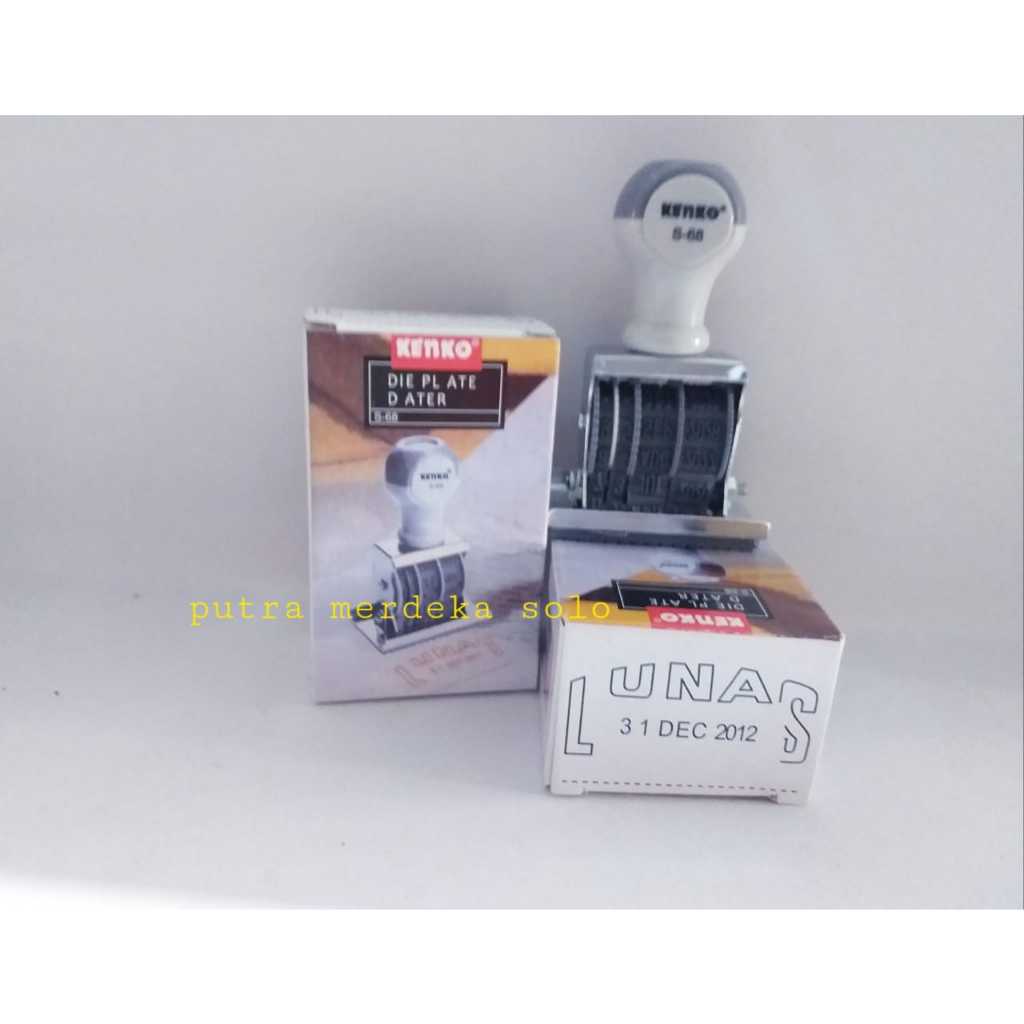 Jual Stempel Lunas Kenko / Stampel Lunas Kenko S-68 / Stempel Lunas Kenko Tanggal Die Plate D ...