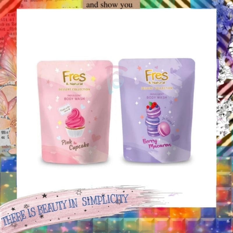 Jual Fres & Natural Sabun Mandi Cair Berry Macaron / Pink Cupcake Body ...