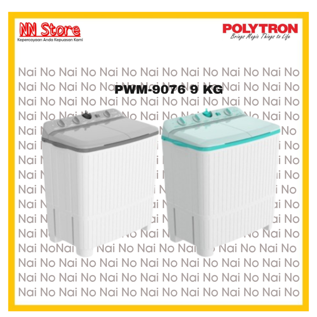 Jual Polytron Mesin Cuci 2 Tabung 10 KG PWM-1076 10Kg Garansi Resmi ...