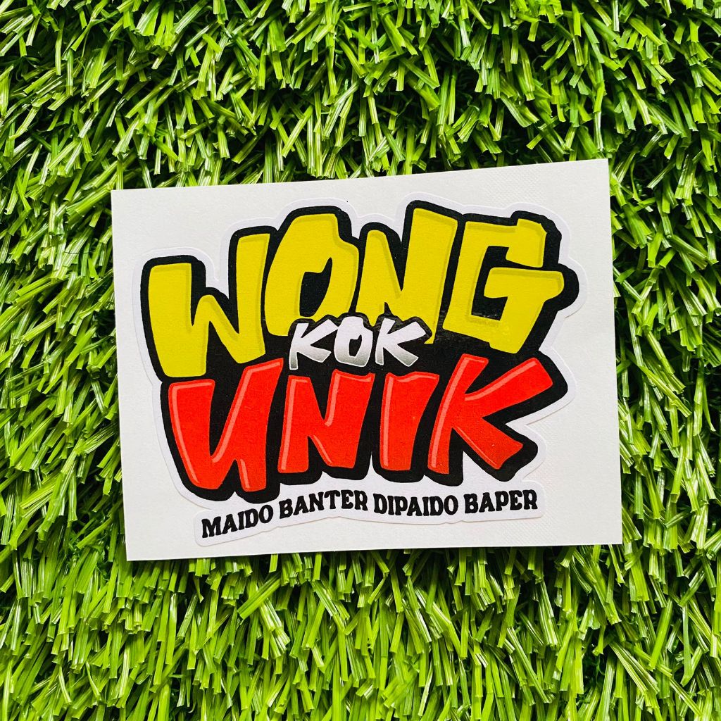 Jual sticker motor - stiker WONG KOK UNIK MAIDO BANTER DIPAIDO BAPER ...