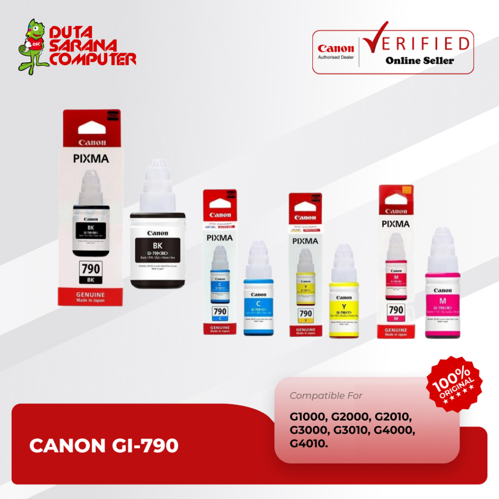 Jual TINTA CANON GI 790 GI-790 GI 790 Gi 790 For G-Series Printer ...