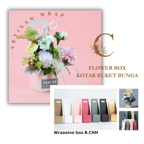 Jual Single Flower Box - Kotak Bunga - Box Bunga - Bloombox - Rose Bag - Kantong Buket Bunga ...
