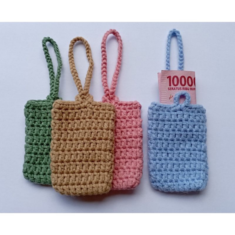 Jual [Mimimiu] crochet pouch mini dompet uang rajut | Shopee Indonesia