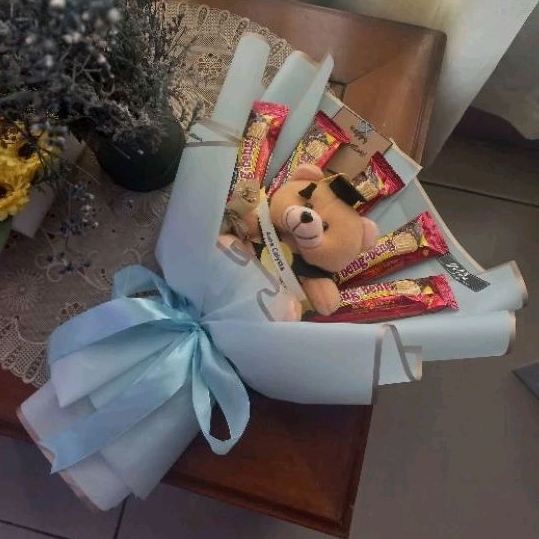 Jual Bouquet Buket Snack Boneka Teddy Bear Beruang Wisuda / Hadiah ...