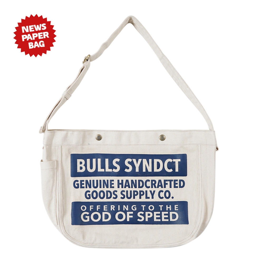 Jual BULLS SYNDICATE Newspaper Bag Breeze Off White | Shopee Indonesia