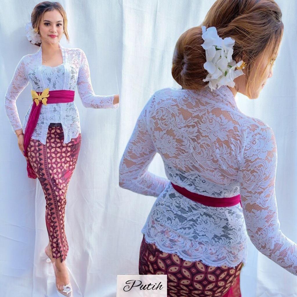 Jual Kebaya Modern Brukat Bali Melar Atasan Kebaya Brukat Kutu Baru ...