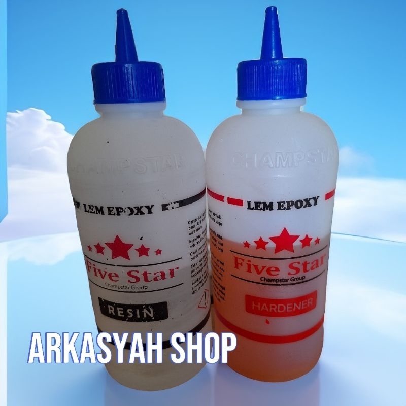 Jual LEM FIVE STAR EPOXY HARDENER RESIN FSS NB 1/2 KG (LEM KAYU LEM 2 ...