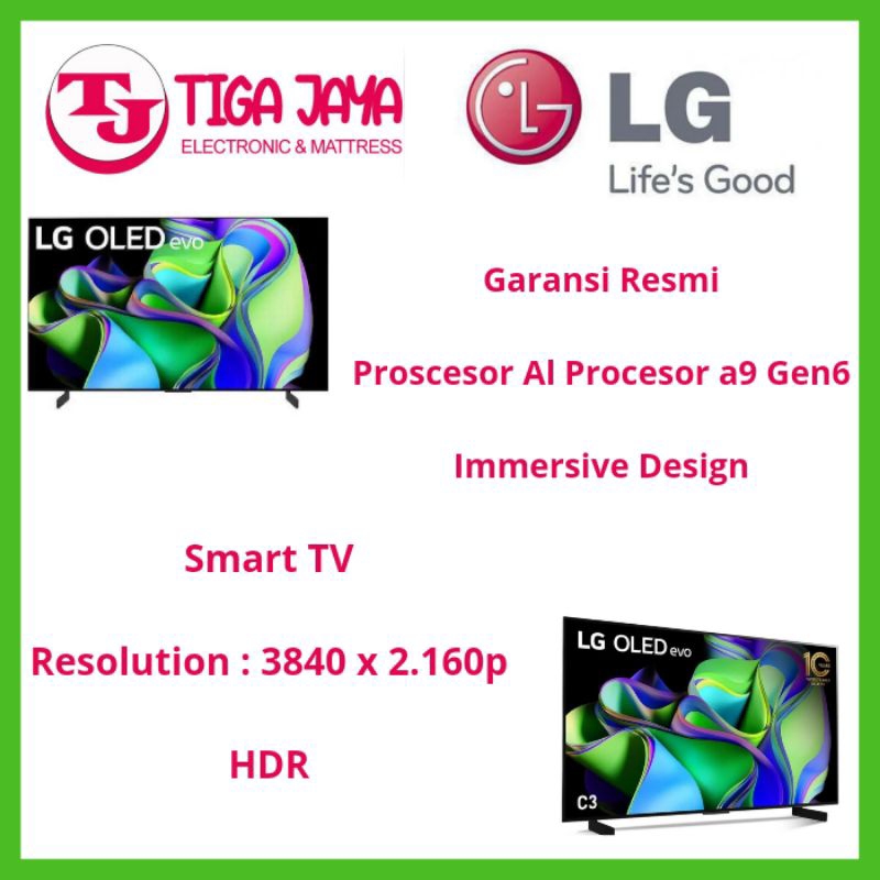 Jual LG 42C3 OLED TV 42 INCH 4K UHD SMART TV 42C3PSA | Shopee Indonesia