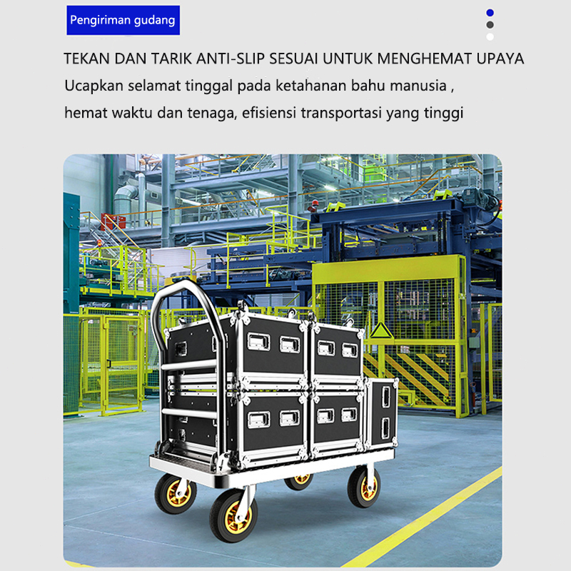 Jual Handtruck Troley 90*53cm lipat bawa aqua galon dan gas trolley ...