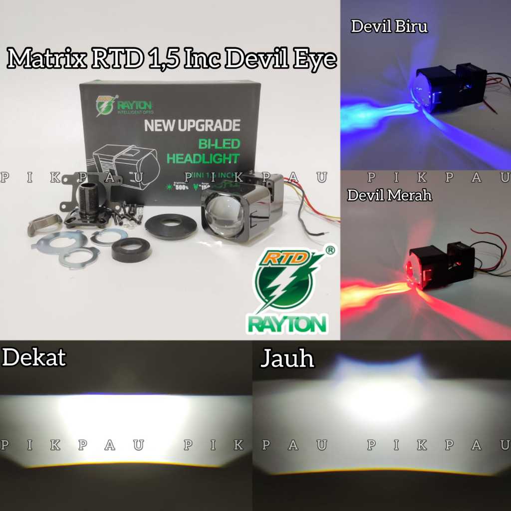 Jual Lampu Biled RTD Matrix 1,5 Inc Original Dengan Devil eye plus ...