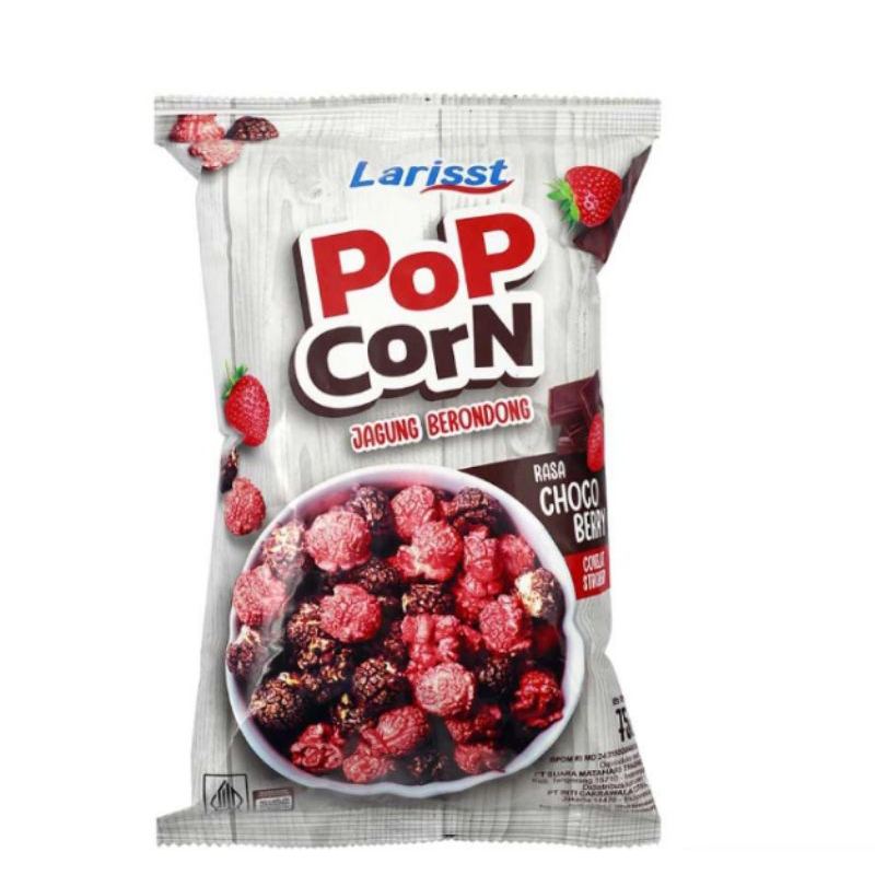 Jual Larisst Snack Popcorn Chocoberry 75g | Shopee Indonesia