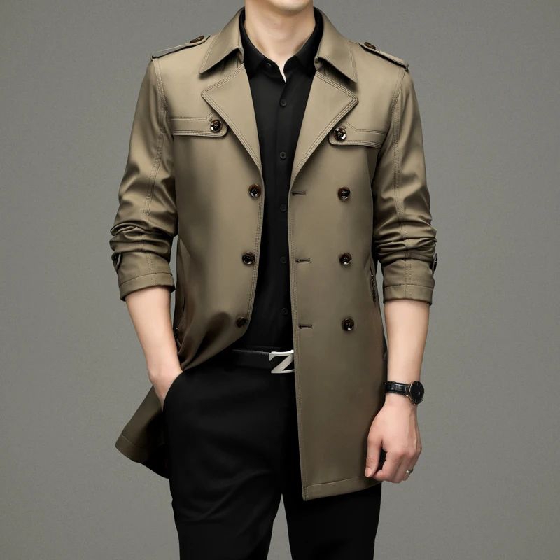 Jual PREMIUM LONG COAT TEBAL PANJANG PRIA JAS JUBAH BLAZER PRIA WANITA ...