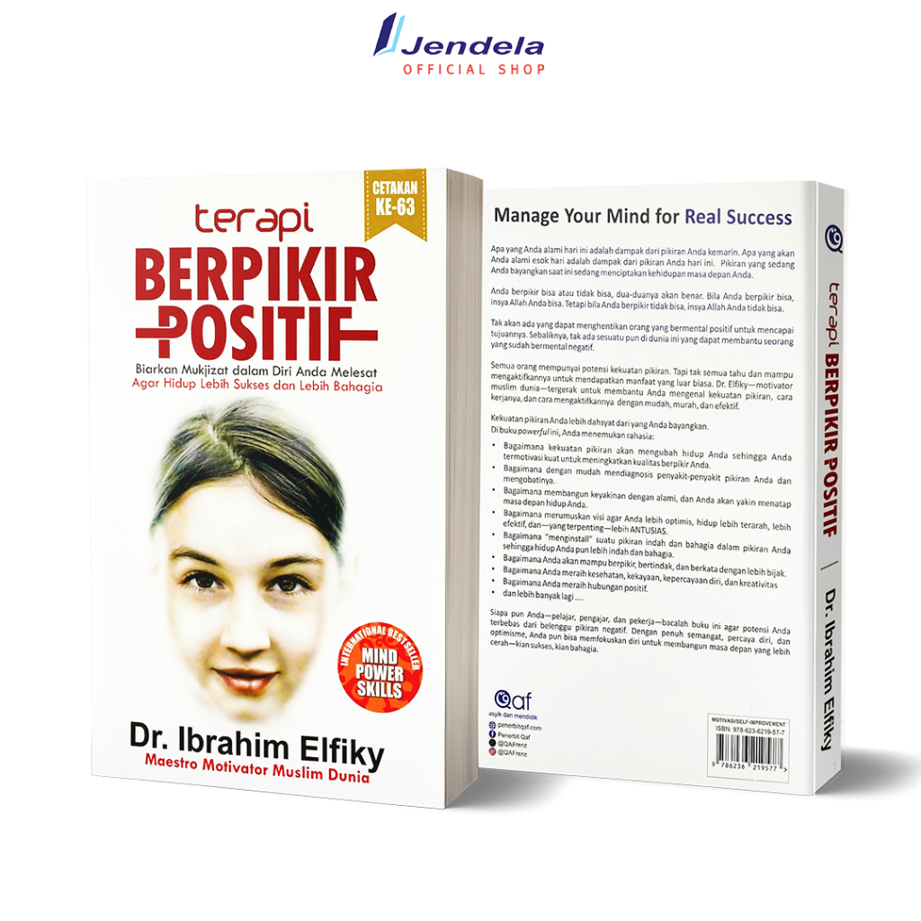 Jual Terapi Berpikir Positif Biarkan Mukjizat Dalam Diri Anda Melesat By Dr. Ibrahim Elfiky ...