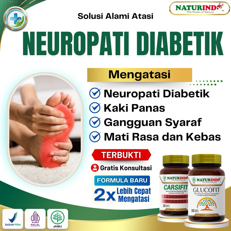 Jual Obat Neuropati Diabetik Kerusakan Gangguan Saraf Herbal Diabetes ...