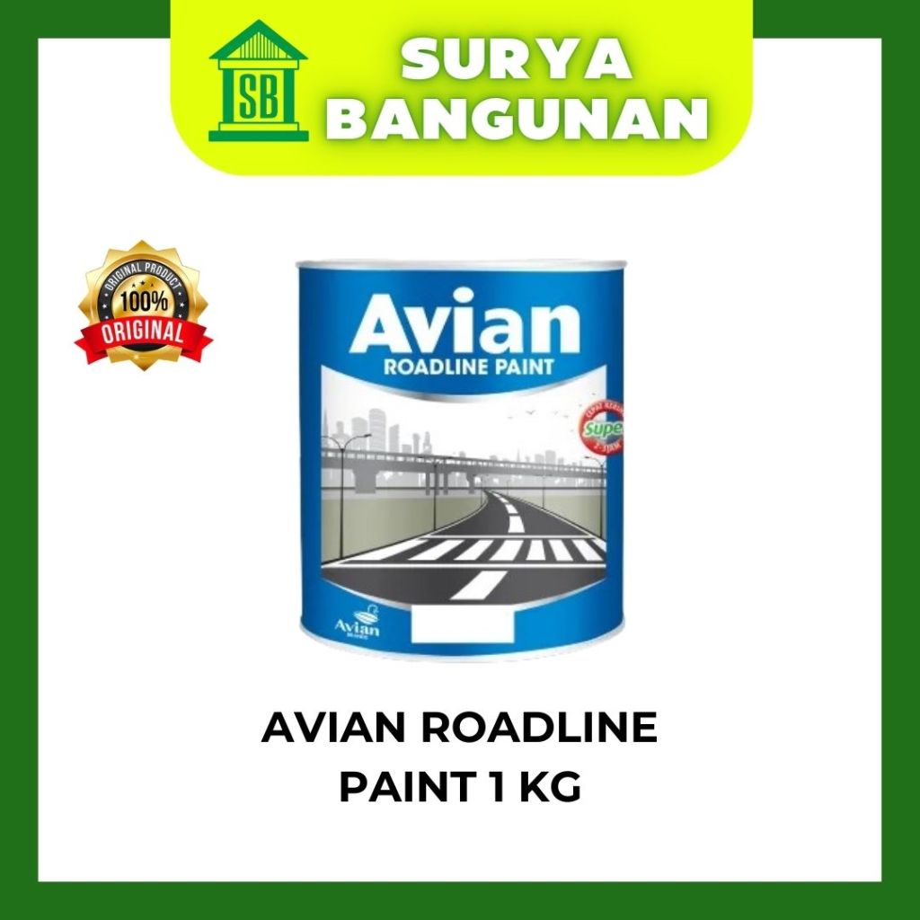 Jual Cat Avian Roadline Jalanan Marka Jalan Beton Aspal /Cat Lantai ...