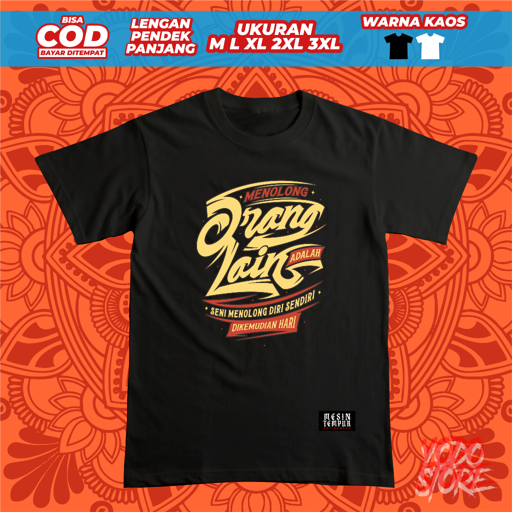 Jual kaos pria distro baju tshirt menolong orang lain adalah seni ... Jual kaos pria distro baju tshirt menolong orang lain adalah seni ...