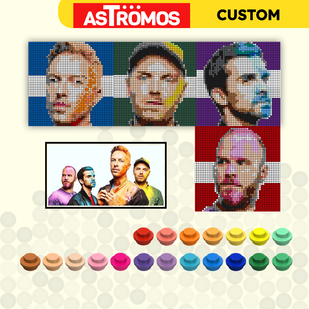 Jual Custom Build By Number GROUP DIY Puzzle Lukisan Mosaik Pixel Paint ...