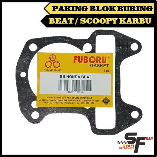 Jual PAKING BLOK BURING BEAT / SCOOPY KARBU PERPAK GASKET BAWAH / KAS ...